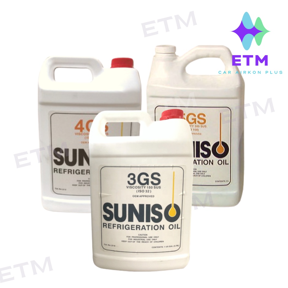 SUNISO Oil 3GS, 4GS, 5GS (1 US Gallon) Refrigeration / Compressor Oil ...