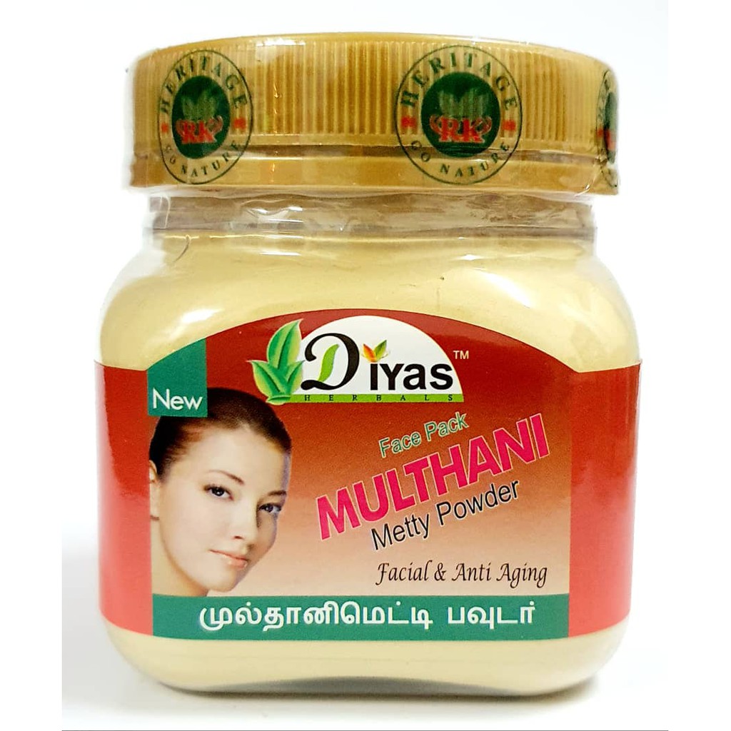 HERBAL FACE CARE|Multhani Metty Powder (100g) | Shopee Philippines