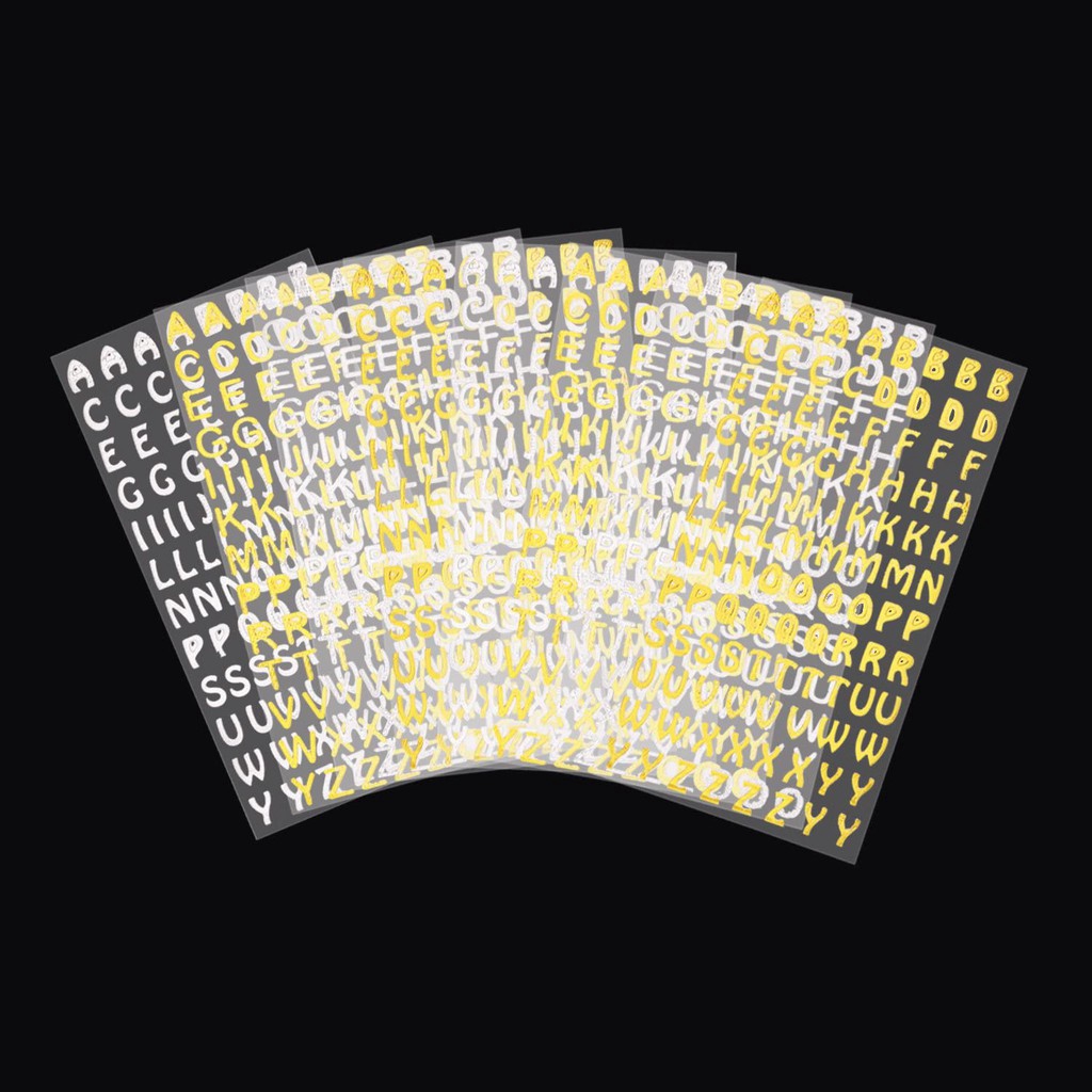 Shiny Letter Gift Alphabet Sticker Self Adhesive Letters, Gold and ...