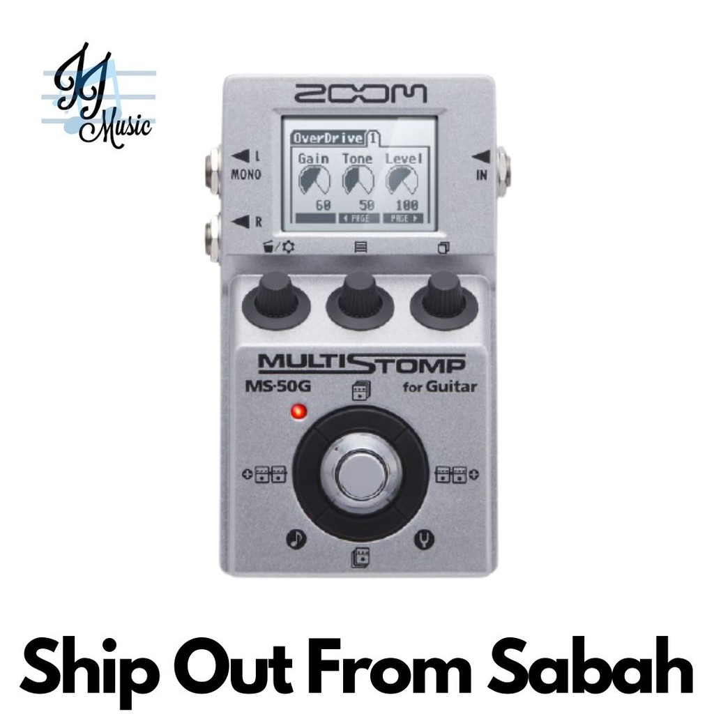 Zoom MS-50G, MultiStomp Guitar Pedal (MS50G) | Shopee Philippines