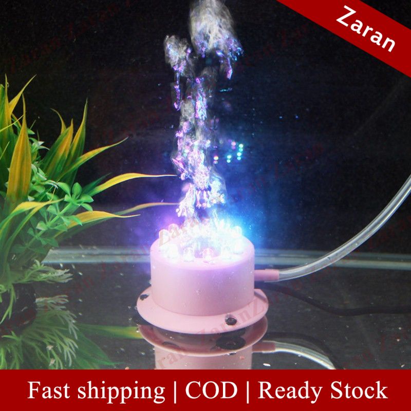 Mini Colorful Bubble Lamp LED Submersible Light with 12 LEDs Air ...