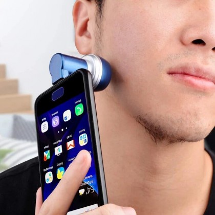 Mini Mobile Phone Razor Men Mini Shaver Magnetic Razors USB Portable ...