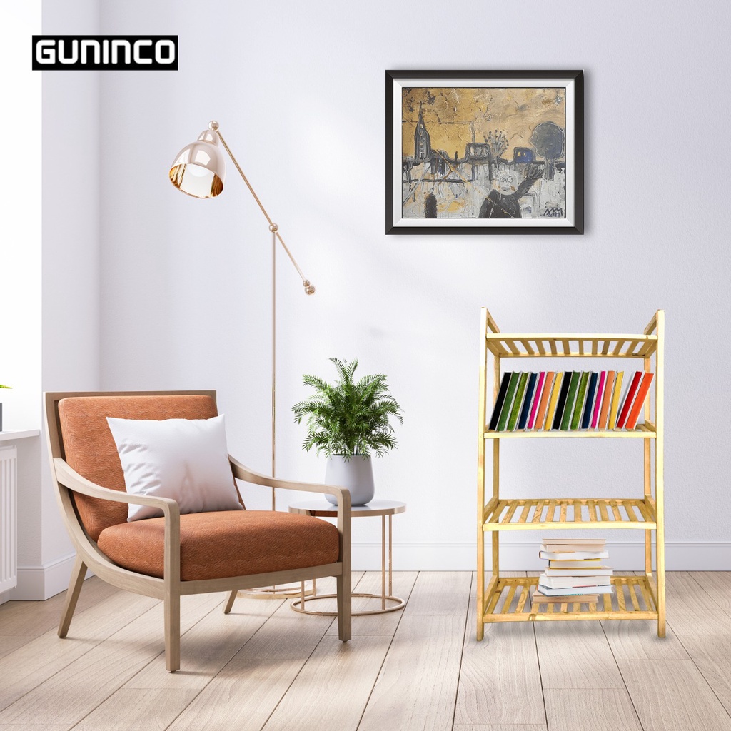 Minimalist Bookshelf Versatile Storage Wooden Shelves | Shopee Philippines
