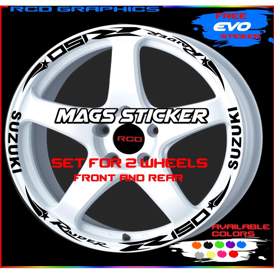 Raider 150 mags sticker set front and rear | Shopee Philippines