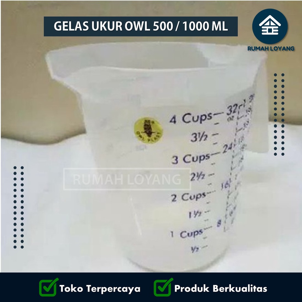 Glass / measuring Pot Size / measuring cup 500ml 1000ml Plastic ...