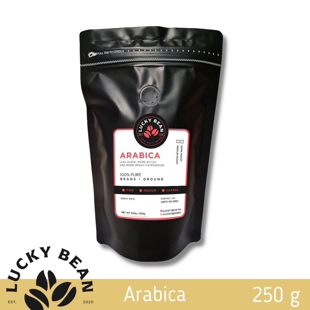 250g Arabica Medium Roast Coffee (Beans or Ground) | Shopee Philippines