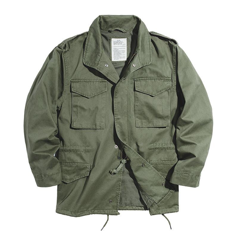 Maden Men's Military Retro M65 Field Jacket Classic Multi-Pocket ...