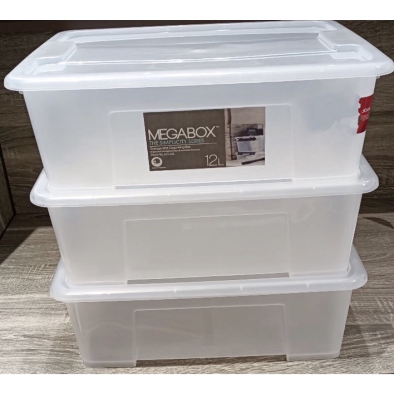 Megabox 12L Stackable Storage Box 40x29x14cm | Shopee Philippines