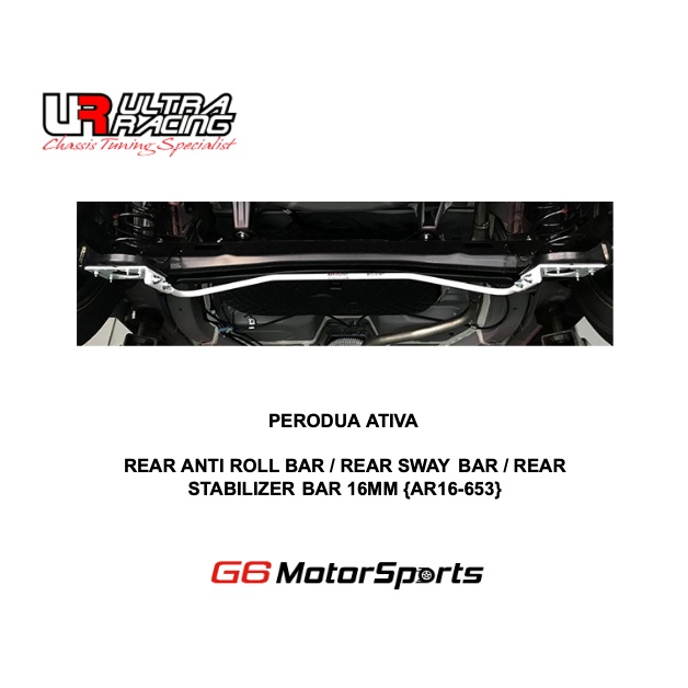 TOYOTA RAIZE - ULTRA RACING SAFETY BAR : REAR ANTI ROLL BAR / REAR SWAY ...