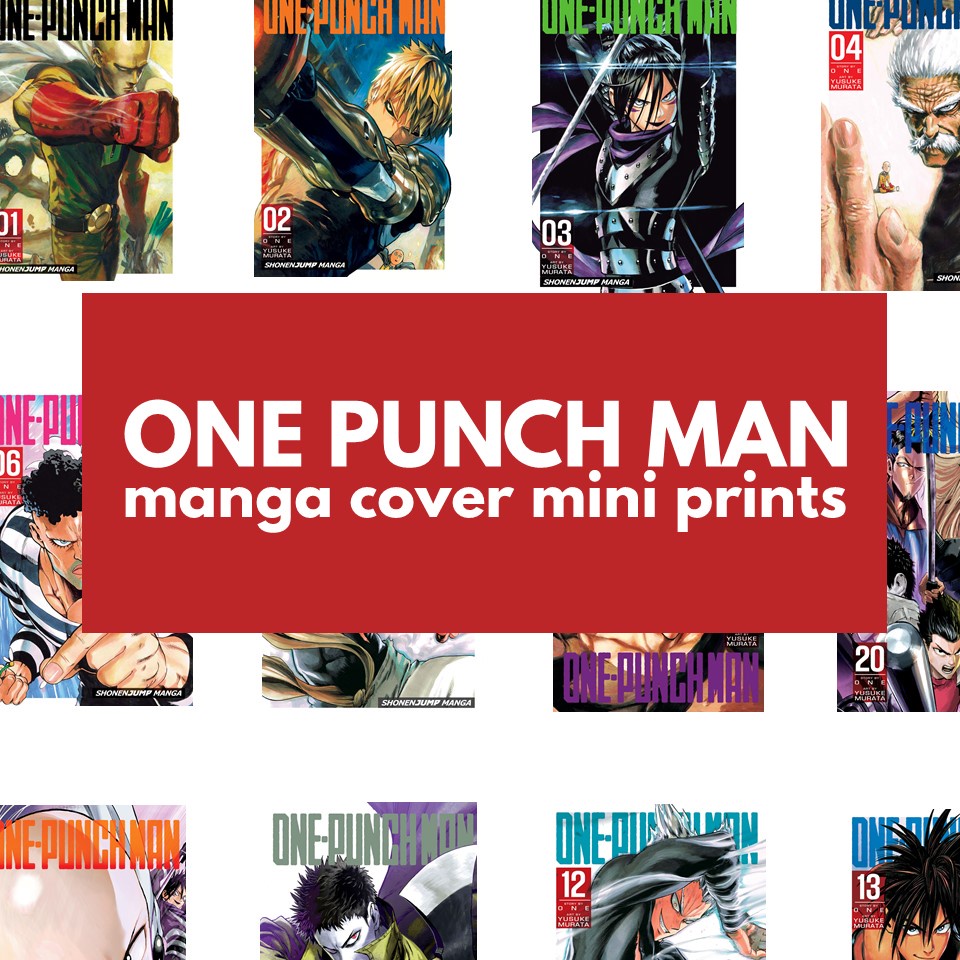ONE PUNCH MAN Manga Cover Mini Poster Prints | Shopee Philippines