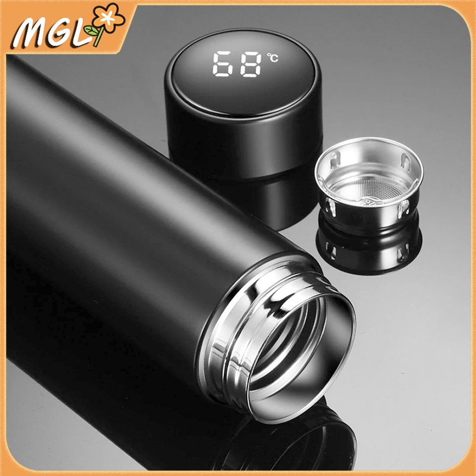 500ML New Stainless Steel Vacuum Bottle Smart Vacuum Thermos Flask Anti ...