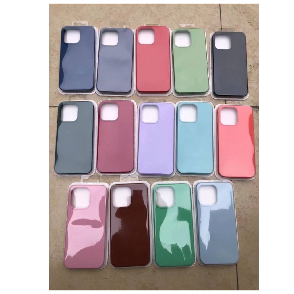 Fully Covered Silicone For i13/13Pro/13promax /13mini Candy Color Case ...