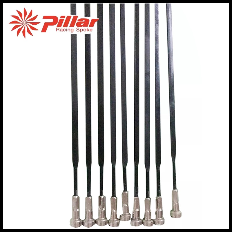 5PCS Spoke Road Bike Straight Flat Spokes with Spoke Cap Bicycle Spoke ...