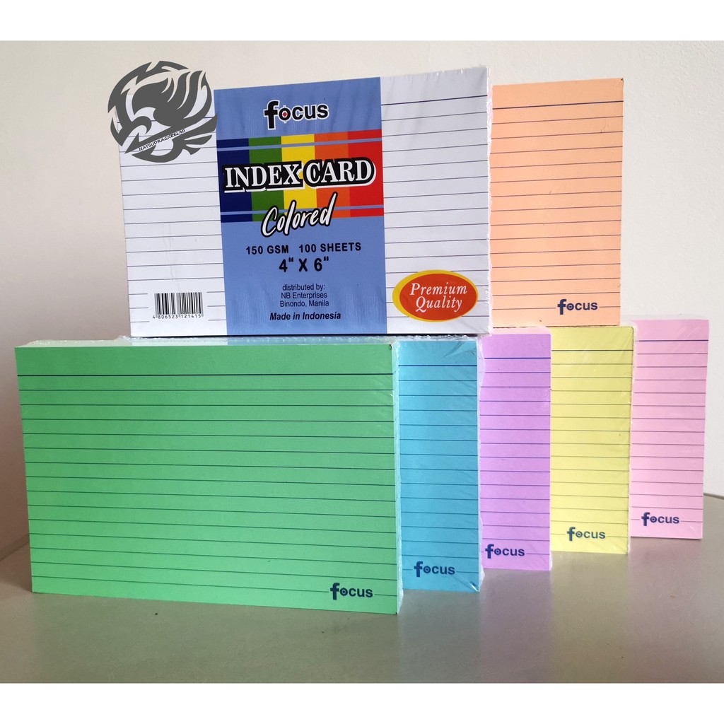 4x6 Index Card [Focus/Sentro] | Shopee Philippines