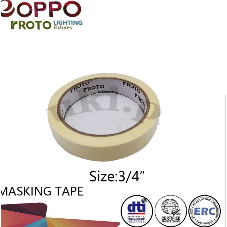 roto masking tape 1/2 3/4 1 1.5 2 good quality | Shopee Philippines