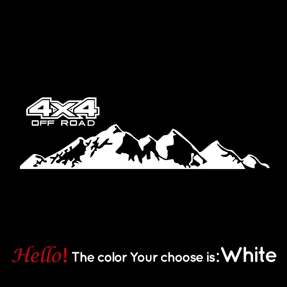 Car Sticker 4X4 Off Road Graphic Vinyl Decal For Ford Ranger Raptor ...