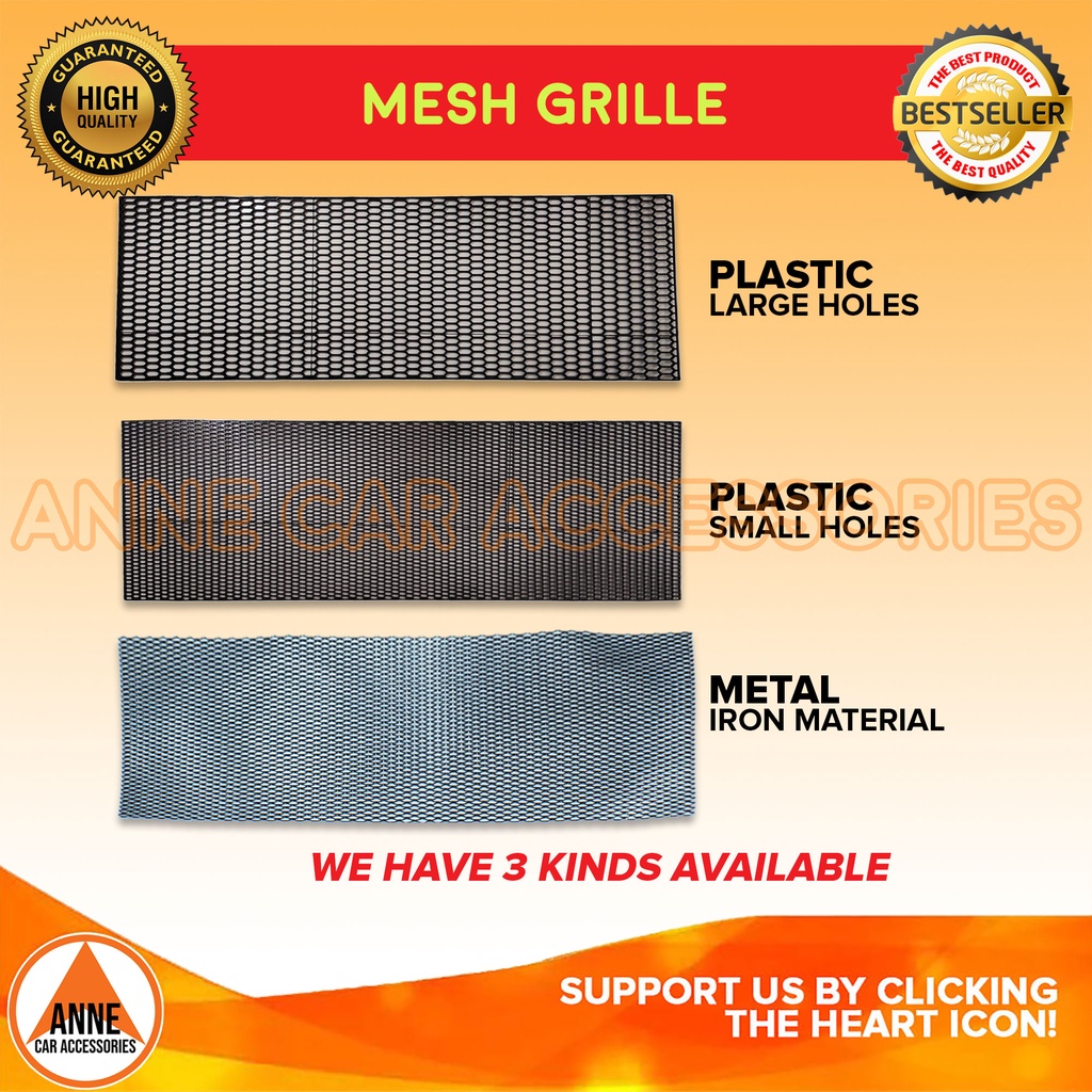 Honeycomb Iron Car Front Bumper Net Grille Cover Universal Car Grille ...