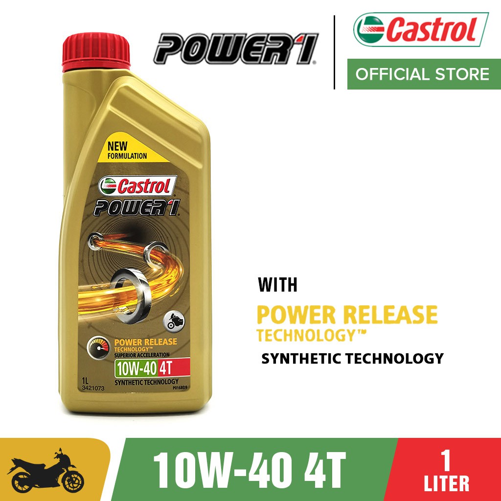 Castrol POWER1 4T 10W-40 Engine Oil 1L | Shopee Philippines