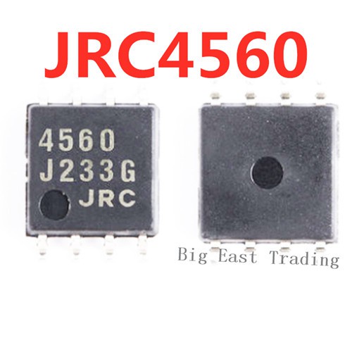 10pcs 20PCS JRC4560 SOP-8 NJM4560M 4560 4560M NJM4560 SOP8 SMD Dual Op Amp Amplifier IC ...