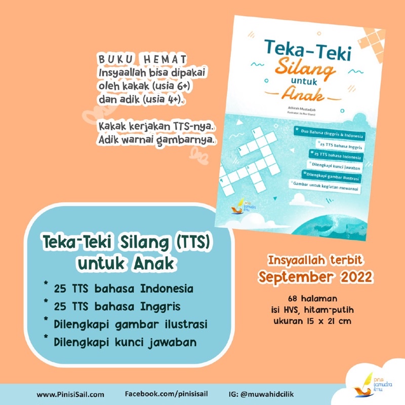 Tts Cross Puzzle For Children Of Pinisi Ocean Of Science | Shopee ...