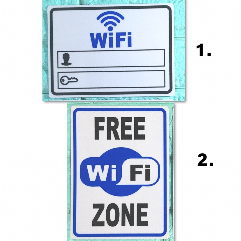 PVC Free Wifi Zone Signage | Shopee Philippines