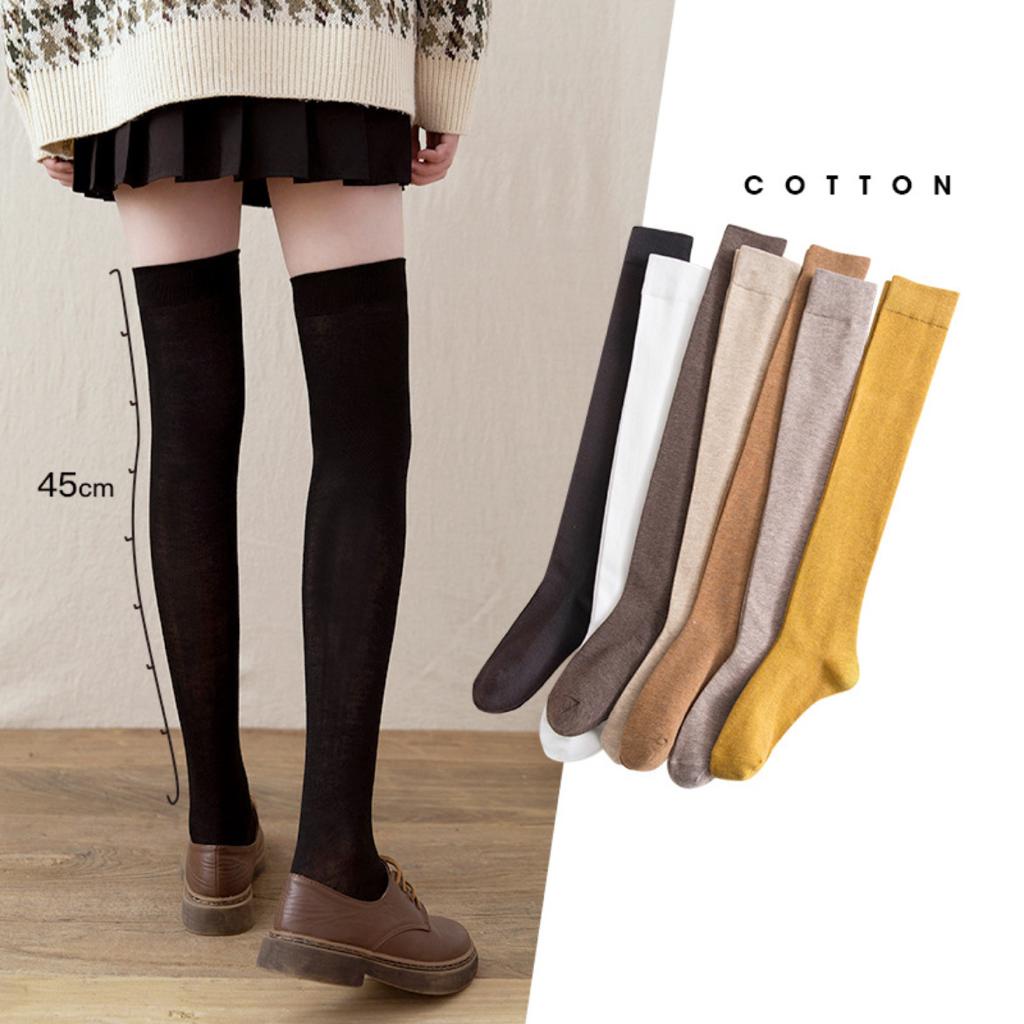 Women Socks Long Socks Over Knee Japanese Style Fashion Socks Stockings ...