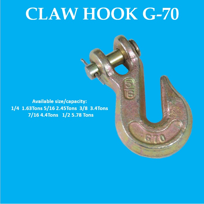 1/4 -5/8 Claw Hook G70 Rigging Hardware Clevis Grab Hook Alloy Steel ...