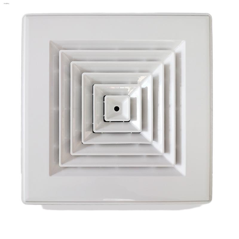 Square diffuser 600*600 plastic louver ceiling air outlet central air ...