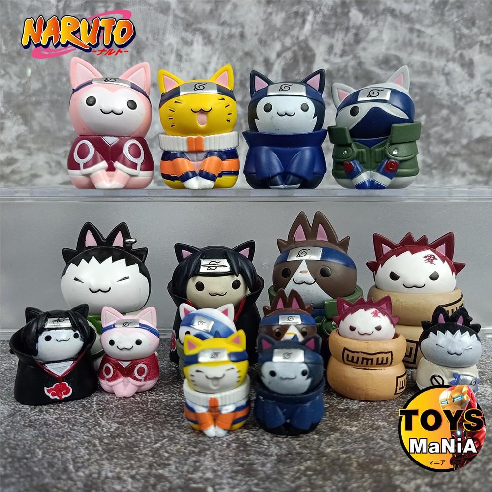 Small Cute Naruto Cat Model There Are 8 Types Height 2 cm And Large 5 ...
