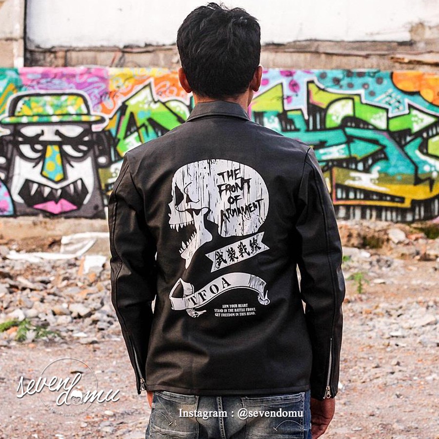 Tfoa Crowszero Genji's Style A25 Biker Leather Jacket | Shopee Philippines