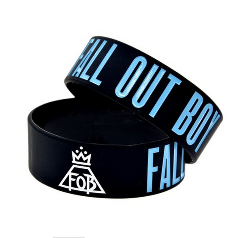 Fall Out Boy rock band music Silicone Rubber Wristband bracelet ...