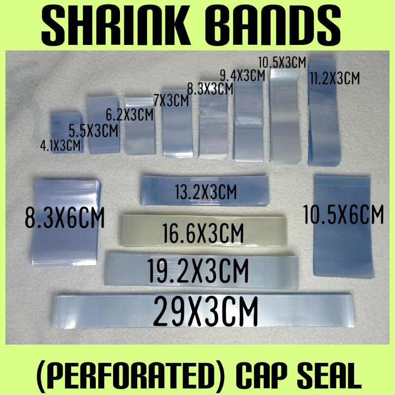 ๑ Shrink Bands/Cap Seal 100Pcs Per Bundle (Perforated) | Shopee Philippines
