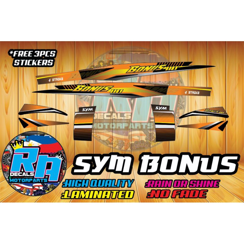 Sym 100/110 Stock Decals | Shopee Philippines