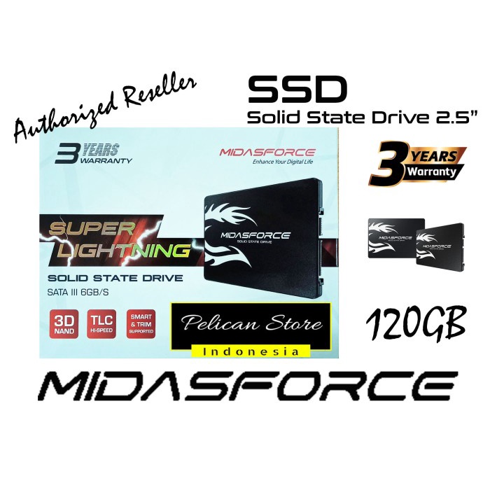 Midasforce Super Lightning SSD [120GB] | Shopee Philippines
