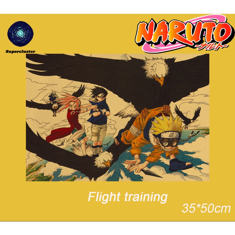 Poster Phim Anime Naruto "Flight Training" 35x50cm | Shopee Philippines