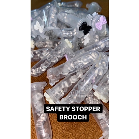 10 PCS SAFETY STOPPER BROOCH (WITH RIBBON TUBE) | Shopee Philippines