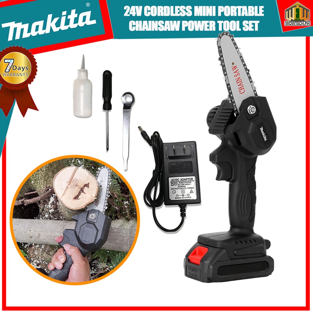 Makita small mini chainsaw rechargeable electric portable original wood ...