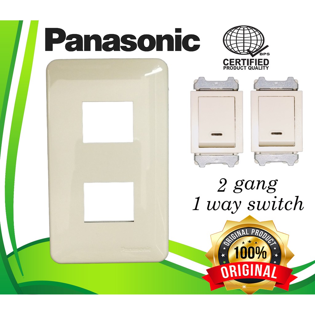 Panasonic 2 Gang 1 Way Switch Heavy Duty (Original) | Shopee Philippines