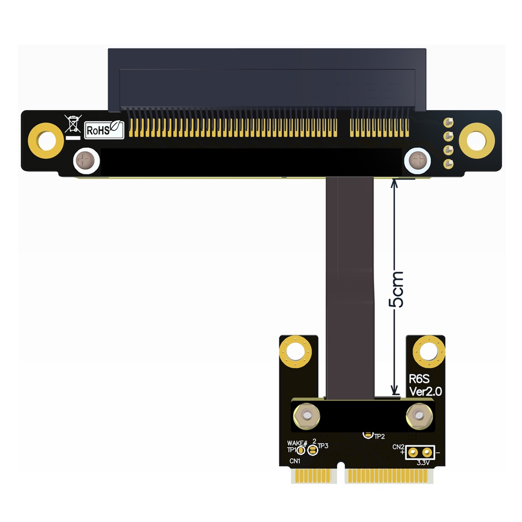 ADT-Link 8Gbps Mini PCI-e mPCIe To PCIe x8 PCI-E 8x Adapter Extension ...