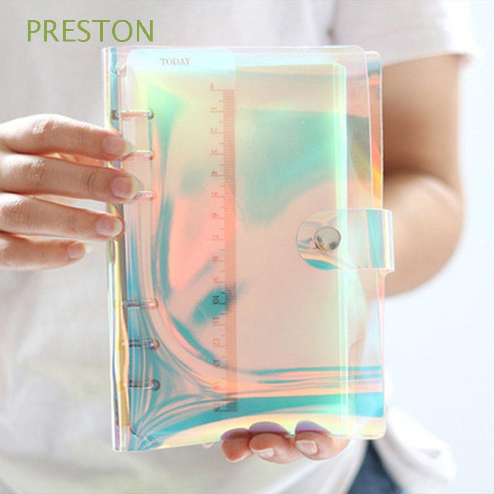 PRESTON A5/A6 PVC Notebook Cover Rainbow Loose Leaf Folder Notebook ...