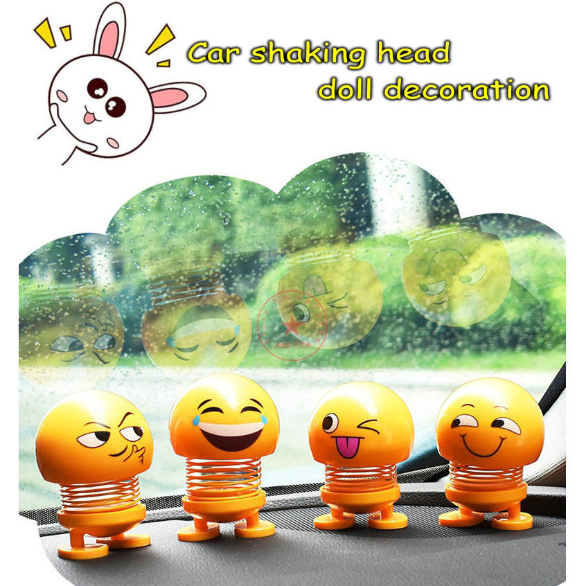 VOLTOP Car Dashboard 3D Rocking Head Emoji Doll 1 PCS 99688 | Shopee Philippines