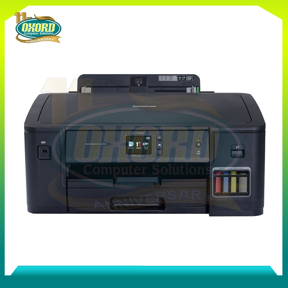Brother HL-T4000DW A3 Inkjet Printer, Refill Ink Tank Wireless Duplex ...