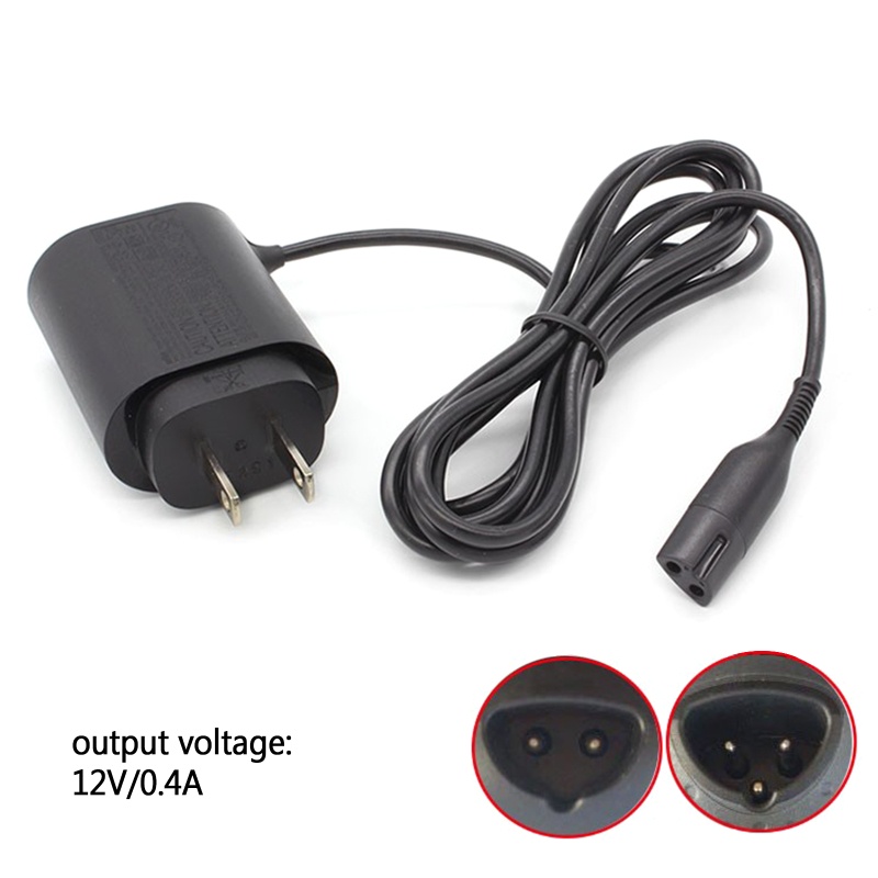 Met for Serier 3 5 7 9 2 PIN Shaver Charger Lead Cable US Plig Fitted ...
