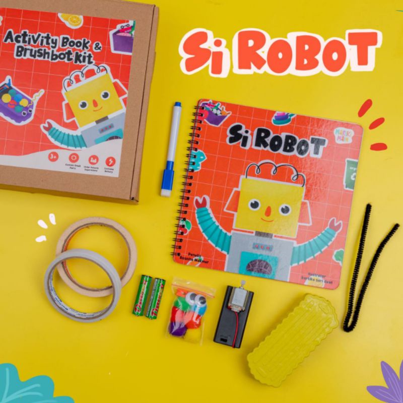 Si Robot Activity Book/Activity Book & Burshbot Kit/Wipe Clean Activity ...