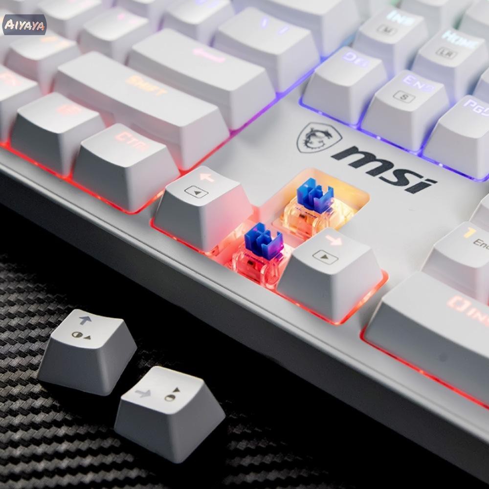 Msi GK50Z Mechanical Keyboard In White - Green Axis | Shopee Philippines