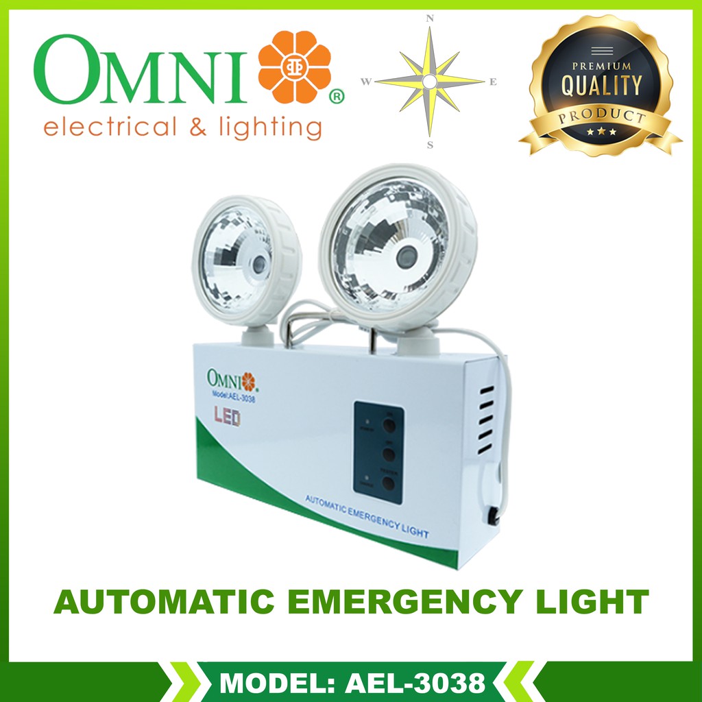 Omni Automatic Emergency Light (AEL-3038) | Shopee Philippines