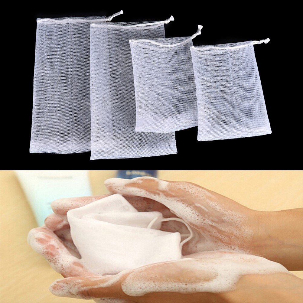 Whph 5x Soap Blister Mesh Double Layer Soap Net Foaming Net Easy Bubble
