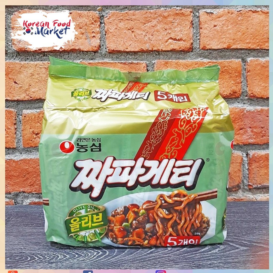 Korean Instant Dry Noodles Jajangmyeon Spaghetti (Nongshim Chapagetti ...