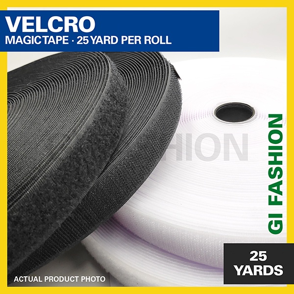 25 YARDS Velcro Magic Tape (Hook and Loop) for sewing DIY craft per ...