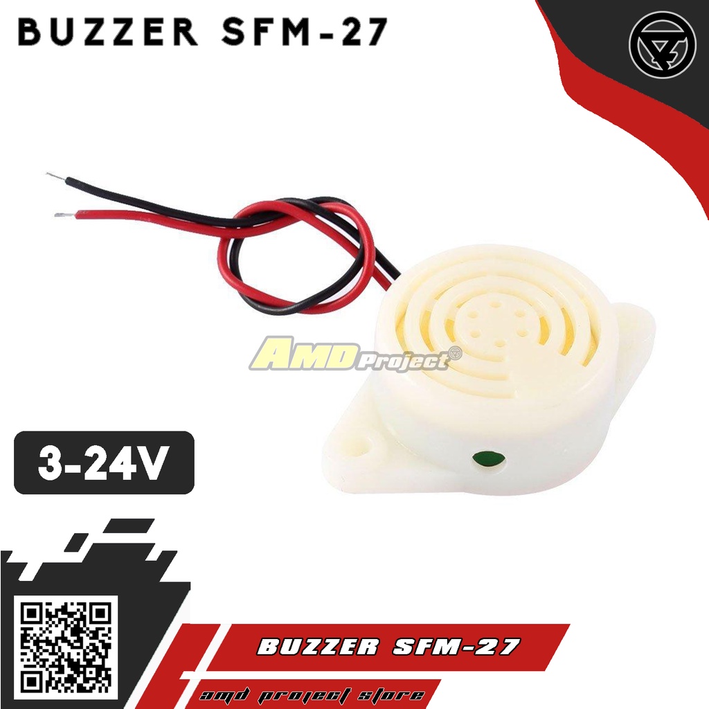 Sfm-27 Buzzer Piezo Active Speaker 90dB Continuous Alarm 3-24V Electric | Shopee Philippines